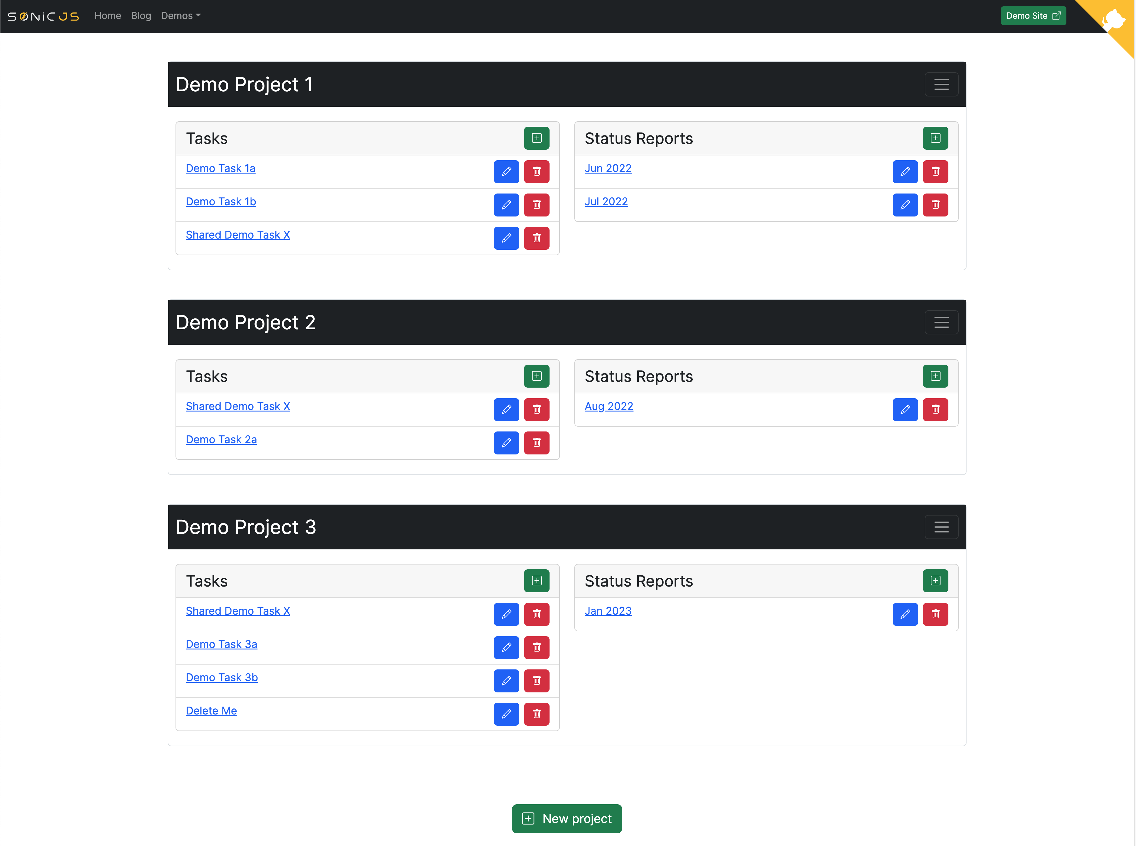 New Project Management Example App | Kevant Technologies
